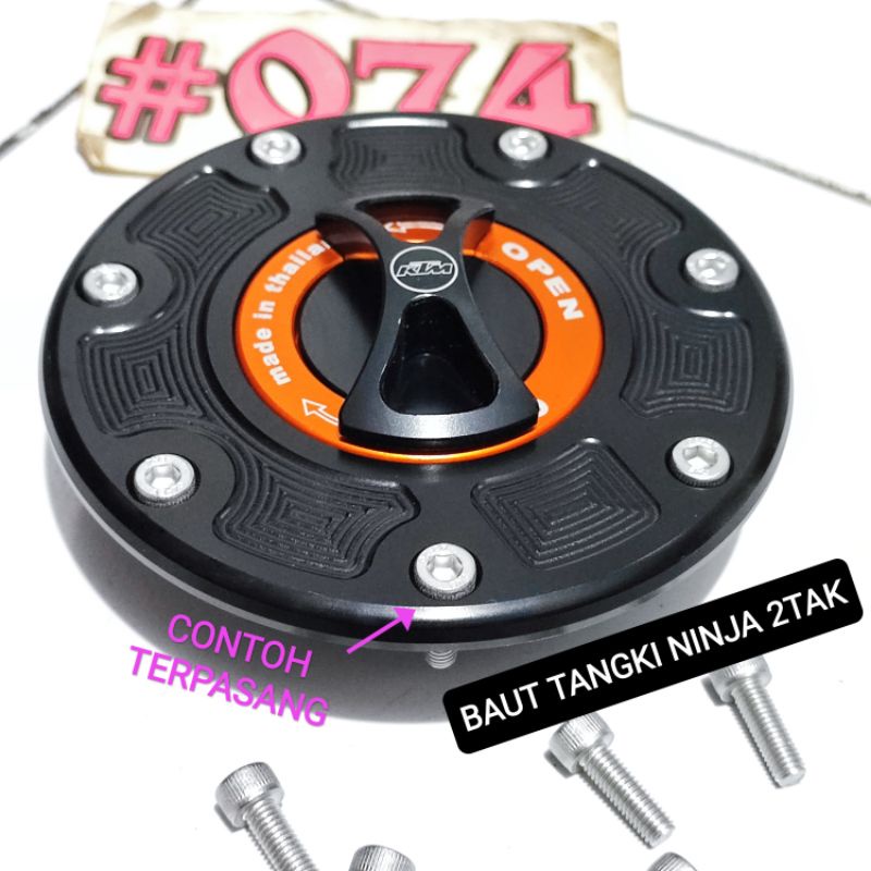 Jual BAUT L TUTUP TANGKI NINJA RR R SS BAUT L STAINLESS UNTUK COVER TANGKI NINJA 150 KRR SERPICO ...