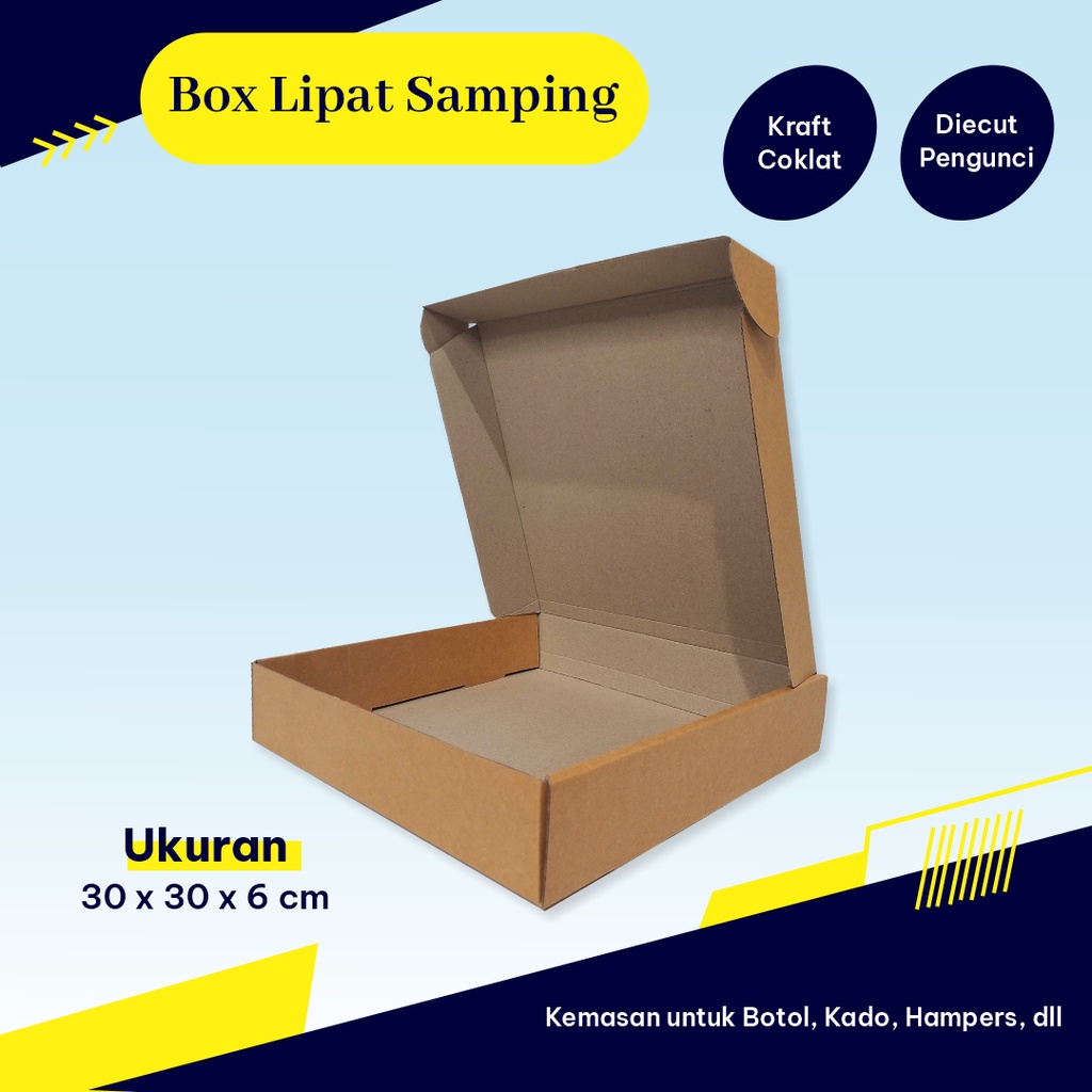 Jual Kardus/Box DC LS - Ukuran 30 x 30 x 6 cm - Bisa Custom Ukuran dan ...