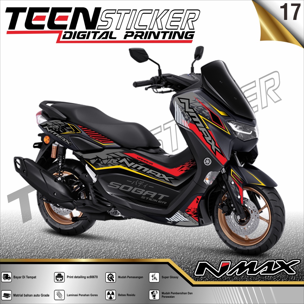 Jual STRIPING NMAX NEW - Striping Hologram Chrome Vynil UV Transparan ...