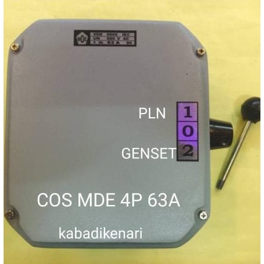 Jual Ohm Saklar 4P 63A Mde / Cos Change Over Switch Pln Genset Panel ...