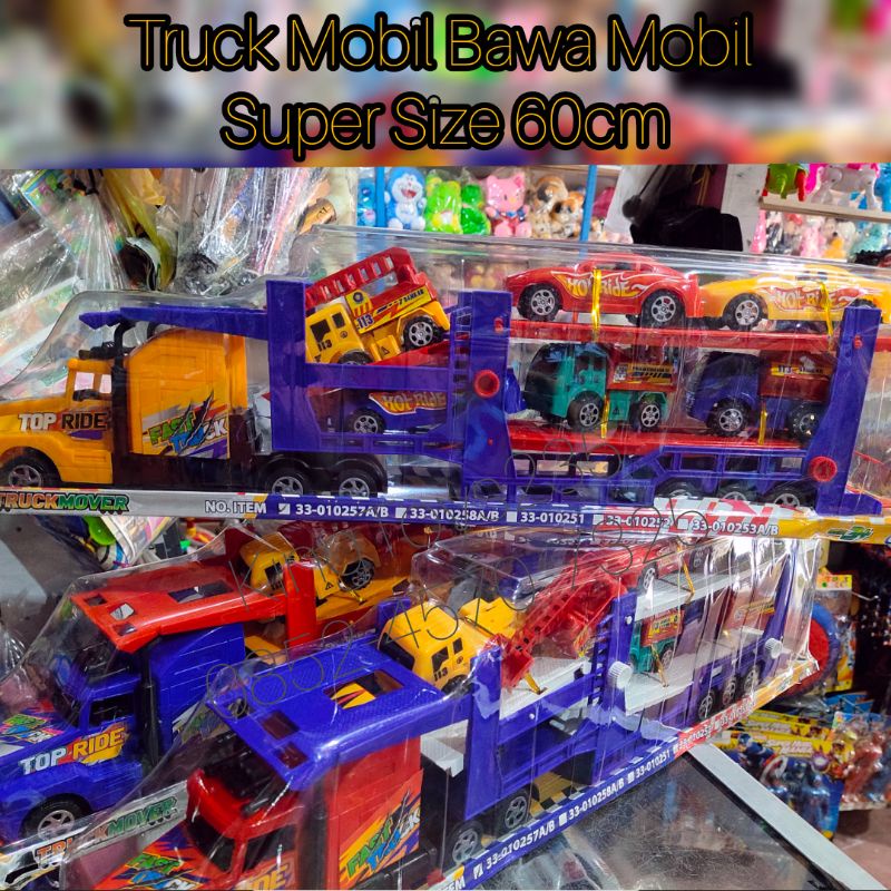 Jual Mainan Anak Mobil Bawa Mobil Trailer Truck Super Besar 60cm Jumbo ...