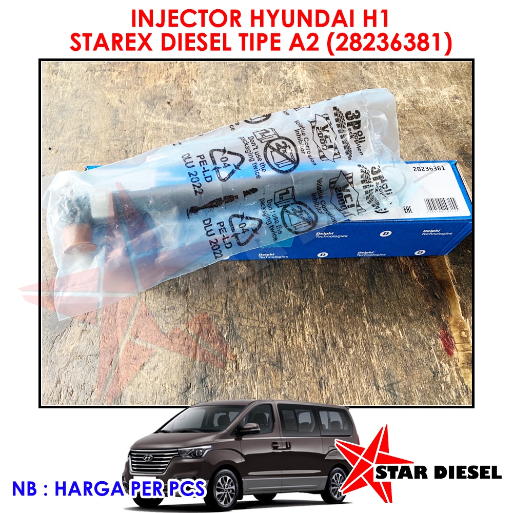Jual INJECTOR HYUNDAI H1 STAREX DIESEL TIPE A2 (28236381) HYUNDAI H1 A2 ...