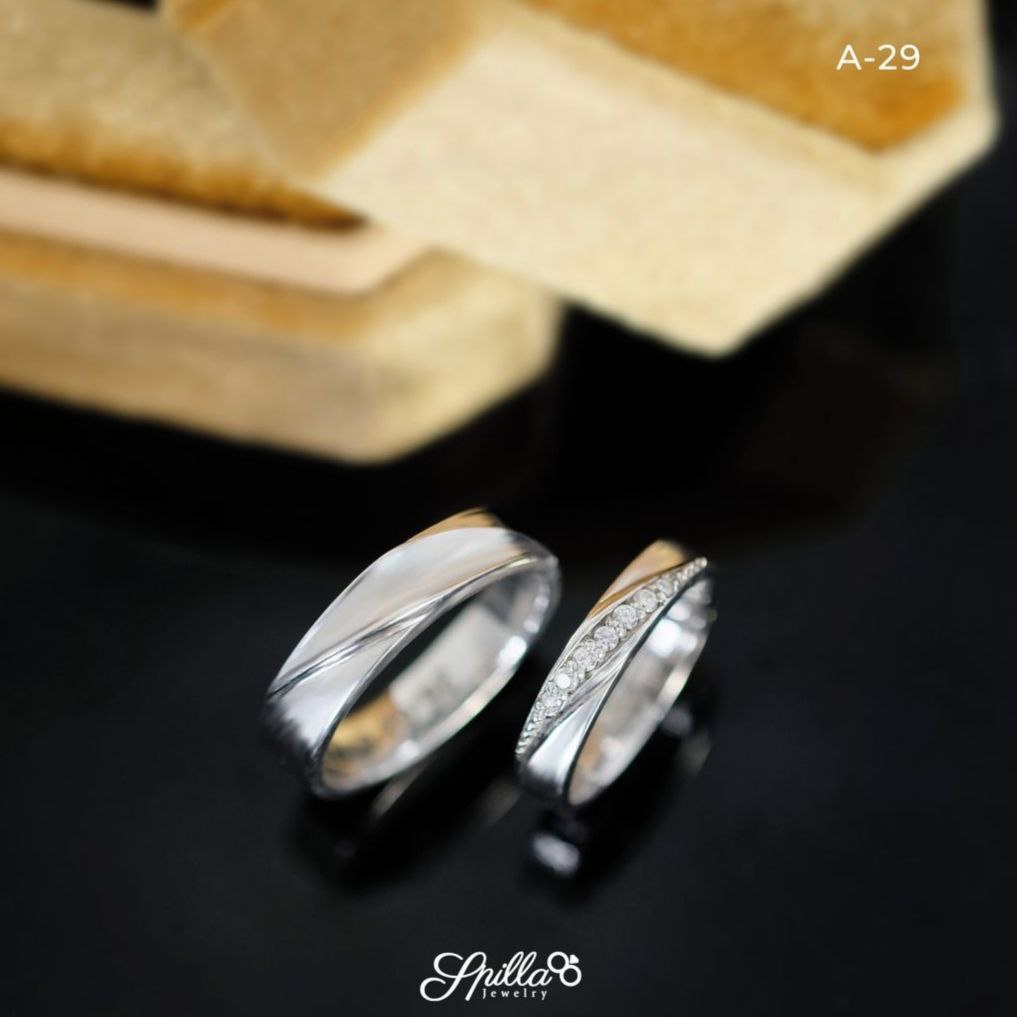 Jual CINCIN KAWIN CINCIN COUPLE CINCIN TUNANGAN A-29 STERLING SILVER ...