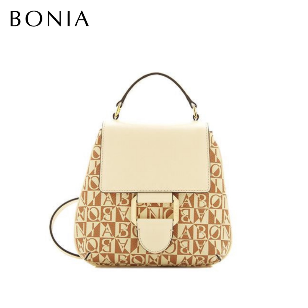 Jual Bonia - Damiano Capsule Backpack Beige | Shopee Indonesia