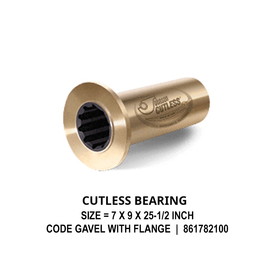 Jual CUTLESS BEARING SIZE = 7 X 9 X 25-1/2 INCH, CODE GAVEL WITH FLANGE ...