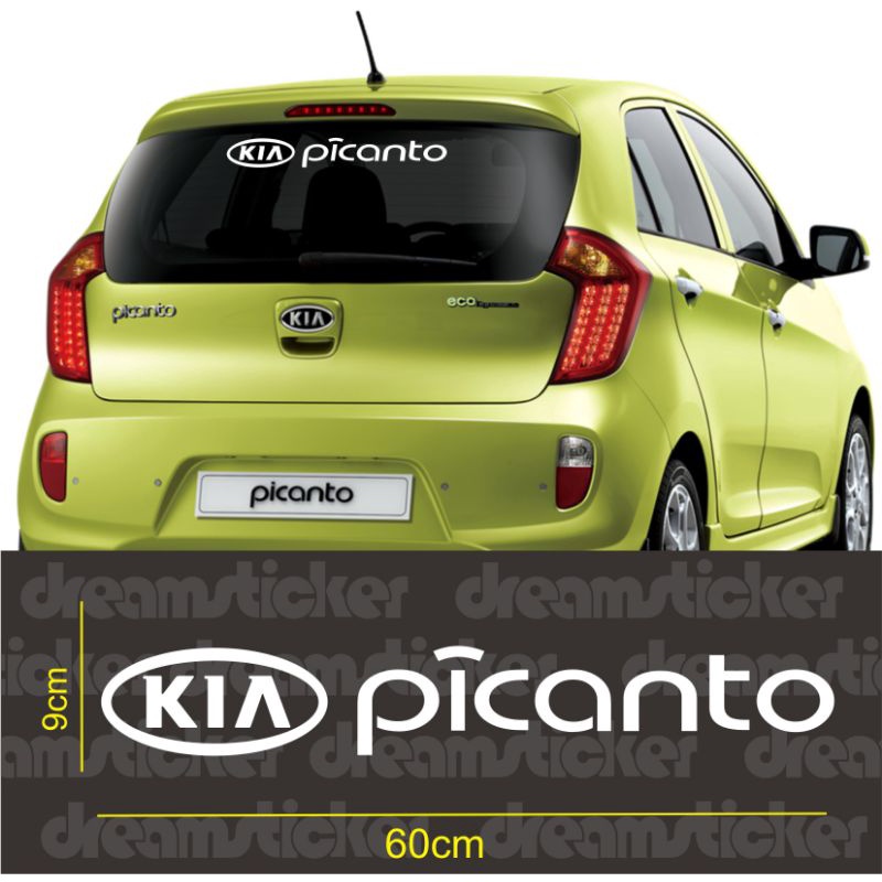 Jual Sticker Stiker Mobil KIA Picanto Kaca Belakang | Shopee Indonesia