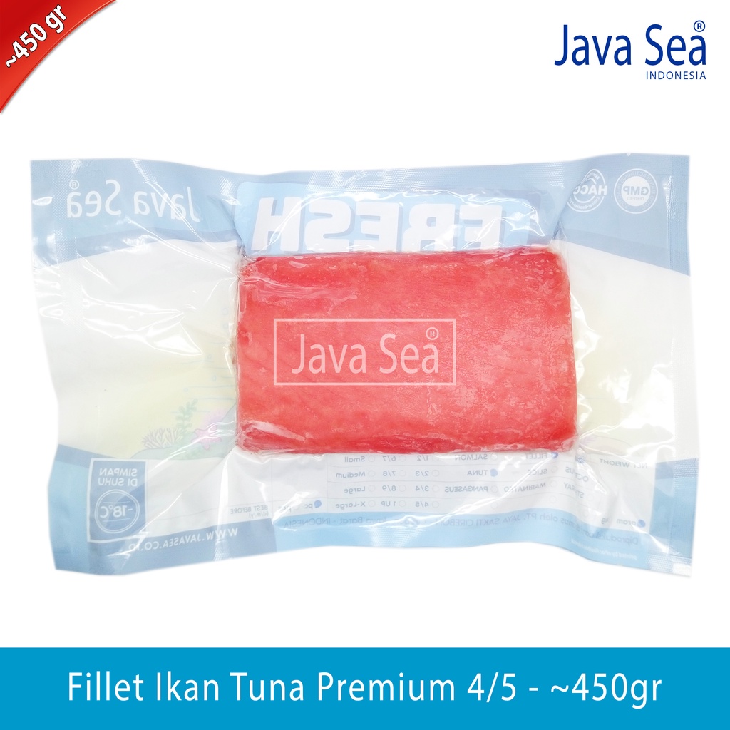 Jual Fillet Ikan Tuna Premium 4/5 pack 400-500gr Java Sea | Shopee ...