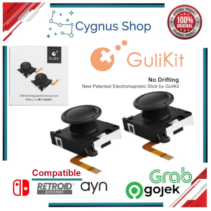 Jual Gulikit Hall Sensing Joystick Joycon Replacement Parts Switch ...