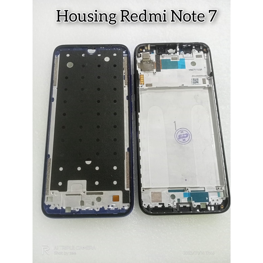 Jual Housing Plus Frame Redmi Note 7 Bazel Casing Rangka Redmi Note 7 ...