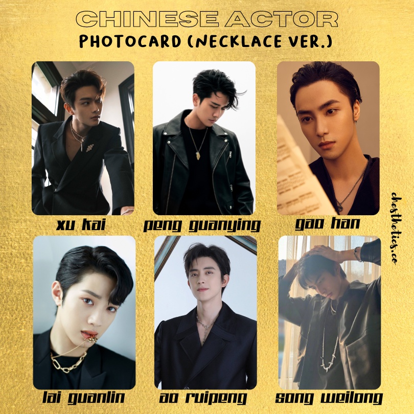 Jual Aktor China Actor Necklace Ver. Photocard (Xu Kai Peng Guanying ...