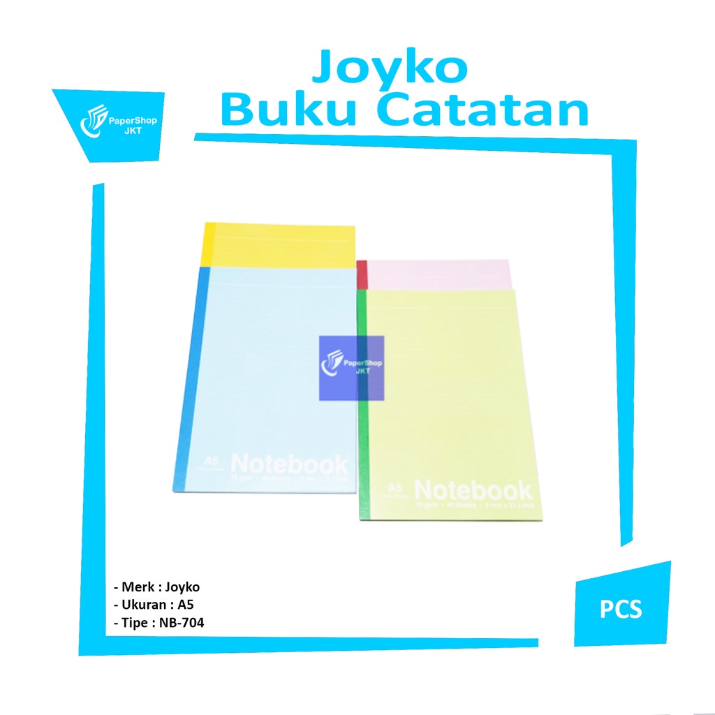 Jual JOYKO - Buku Catatan Notebook A5 NB-704 - Pcs | Shopee Indonesia