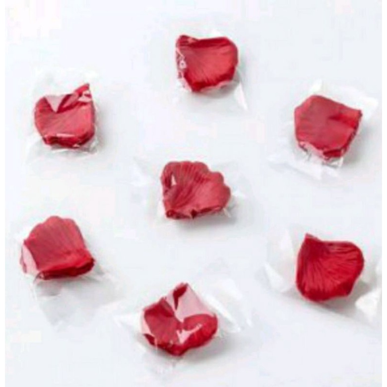 Jual rose petal kelopak bunga imitasi 1pack -+ 100 helai / bunga mawar ...