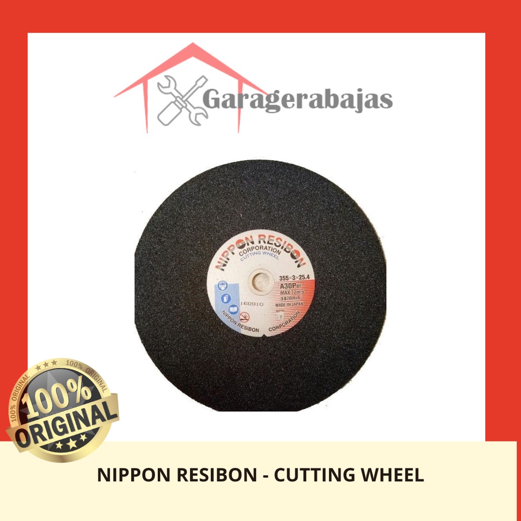 Jual BATU GERINDA POTONG BESI NIPPON RESIBON 14 INCI X 3 MM - CUTTING ...