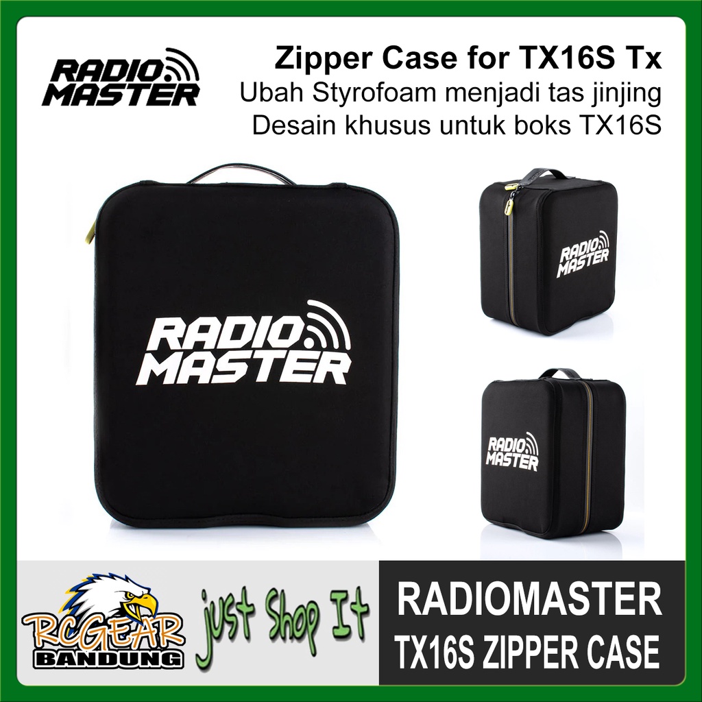Jual RadioMaster TX16 TX16S MKII Radio Foam Box Zipper Cover Carry Case ...