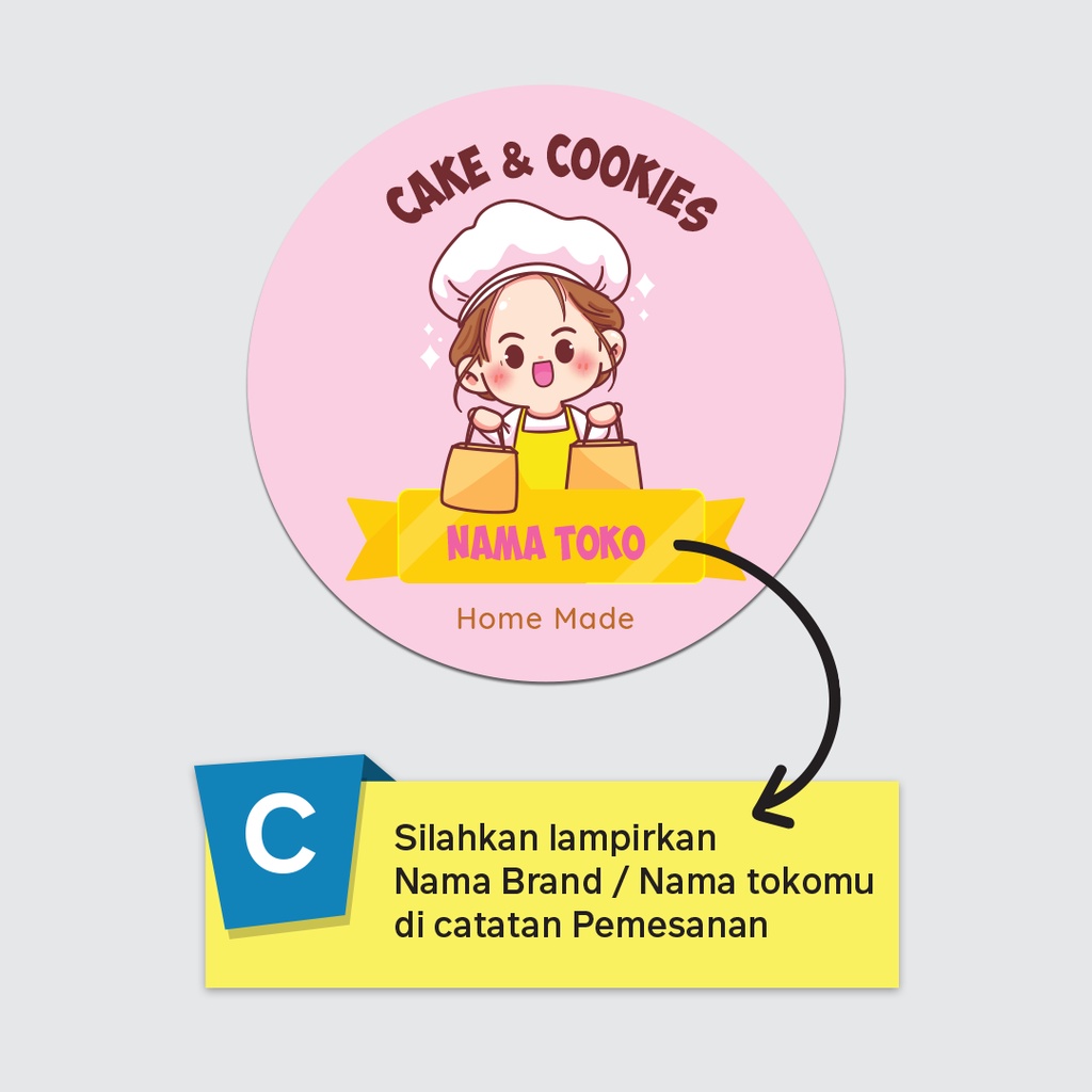 Jual Stiker Label Kemasan Makanan / Stiker Botol Kopi / Stiker Botol ...