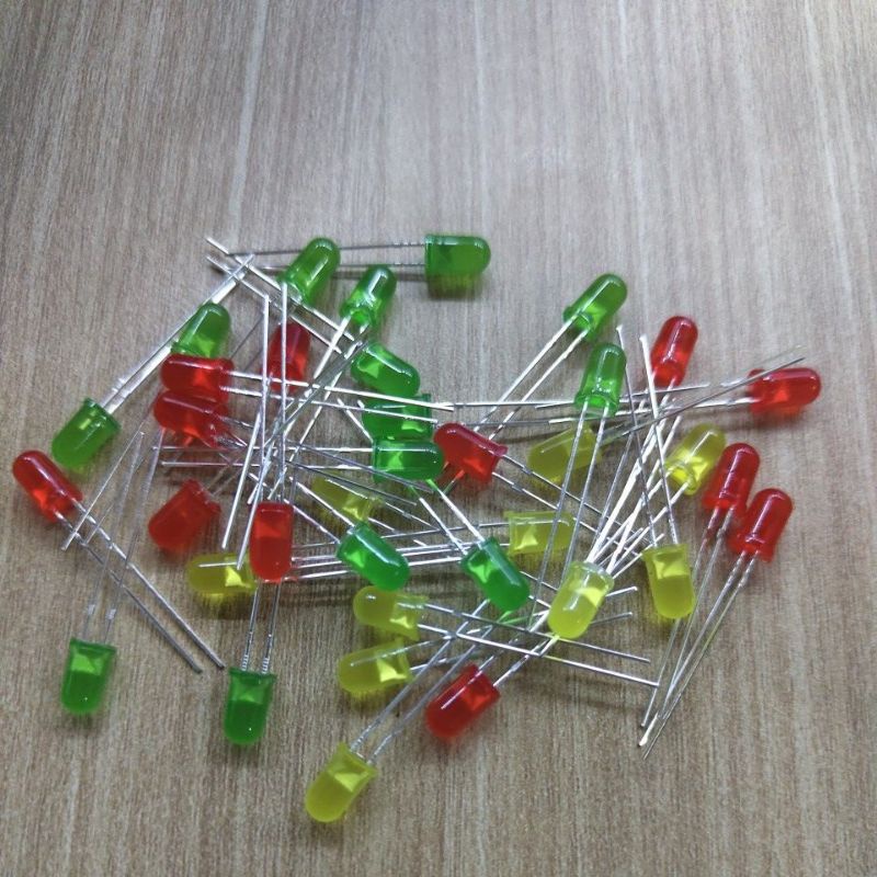 Jual Harga per ( 100 PCS ) LED 5MM merah kuning hijau | Shopee Indonesia