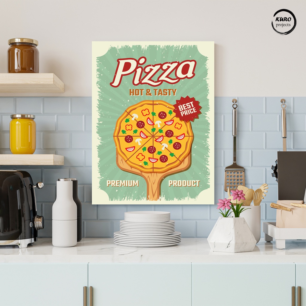 Jual Kuro Projects - Wall decor Pajangan Hiasan Dinding Cafe Dekorasi Dapur Rumah Poster Pizza ...