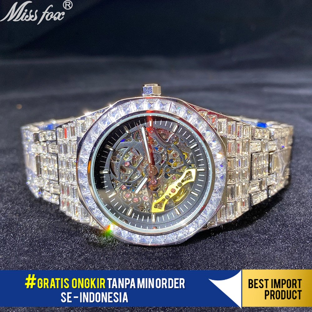 Jual Jam Tangan Pria Missfox Watch American Hot Hip Hop High-End Penuh ...