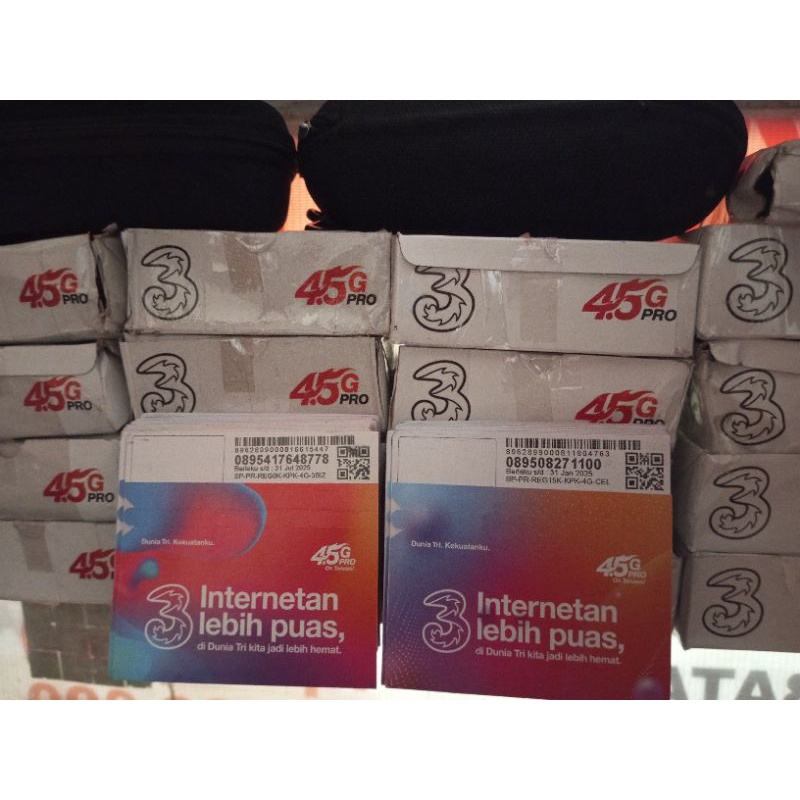 Jual Kartu Perdana Kosong (KPK) 4G LTE Three Tri 3 MINIMAL ORDER 30 PCS ...