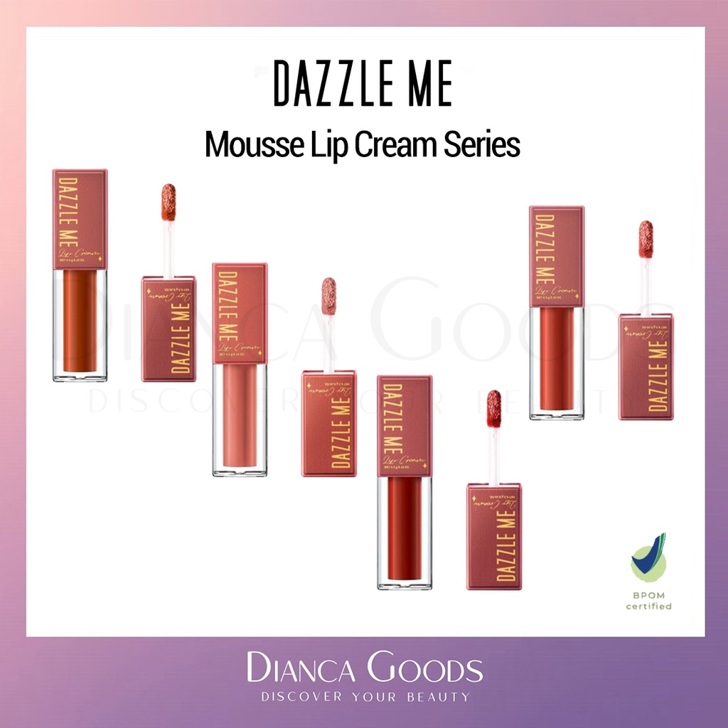 Jual DAZZLE ME Mousse Lip Cream Series | Joyful / Blazing Hot / Release ...