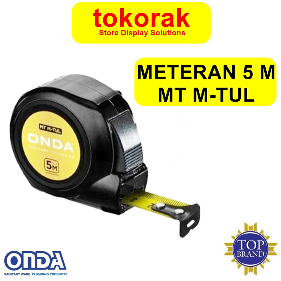 Jual METERAN ROLL 5 METER MTUL ONDA METERAN OTOMATIS 5M UKUR MT M TUL 5 M | Shopee Indonesia