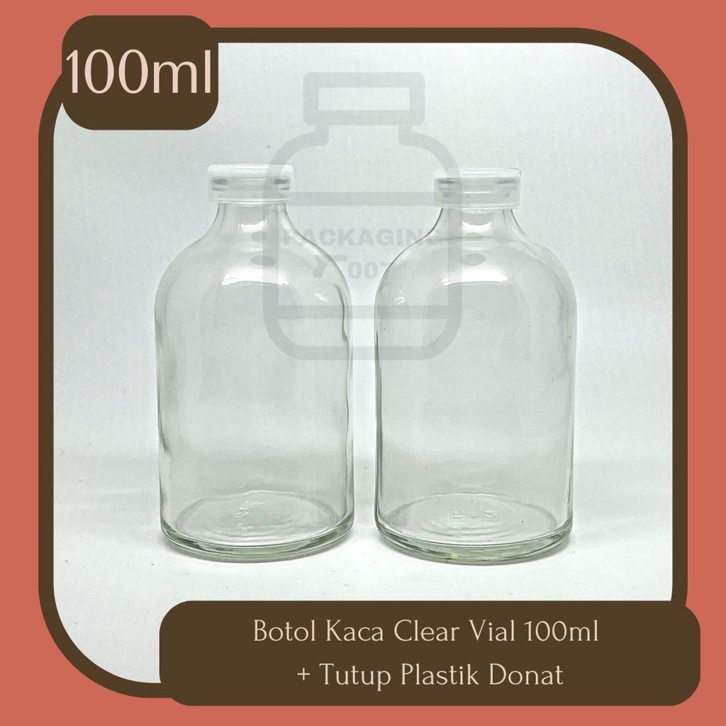Jual Botol Kaca Vial Clear Reed Diffuser 100ml Tutup Plastik Donat ...