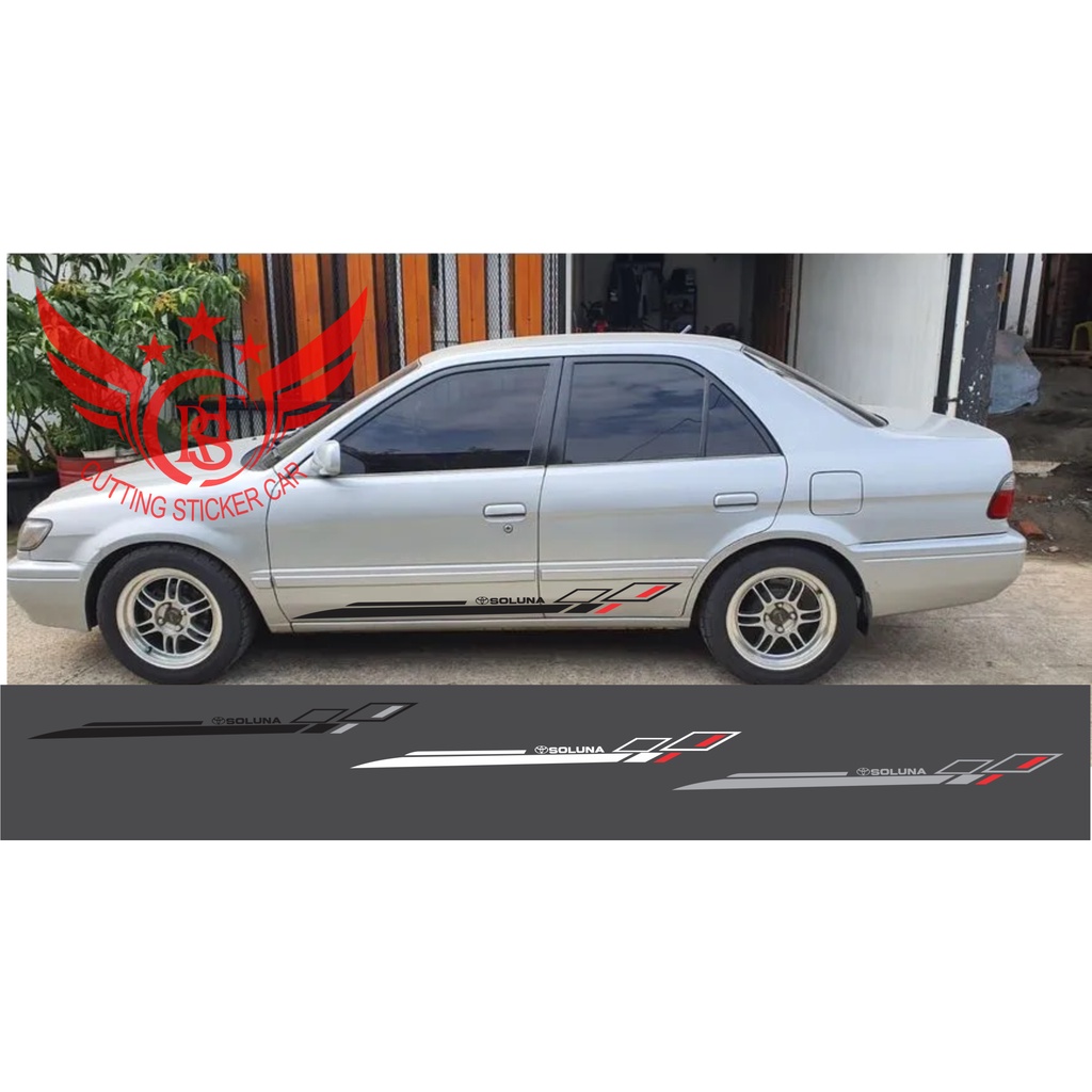 Jual stiker sticker list mobil soluna cutting sticker mobil toyota ...