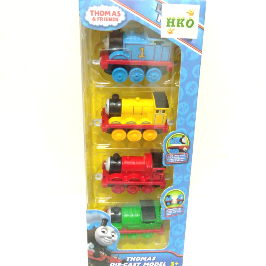 Jual Mainan anak diecast besi Thomas Train kereta Thomas set 4 pcs ...