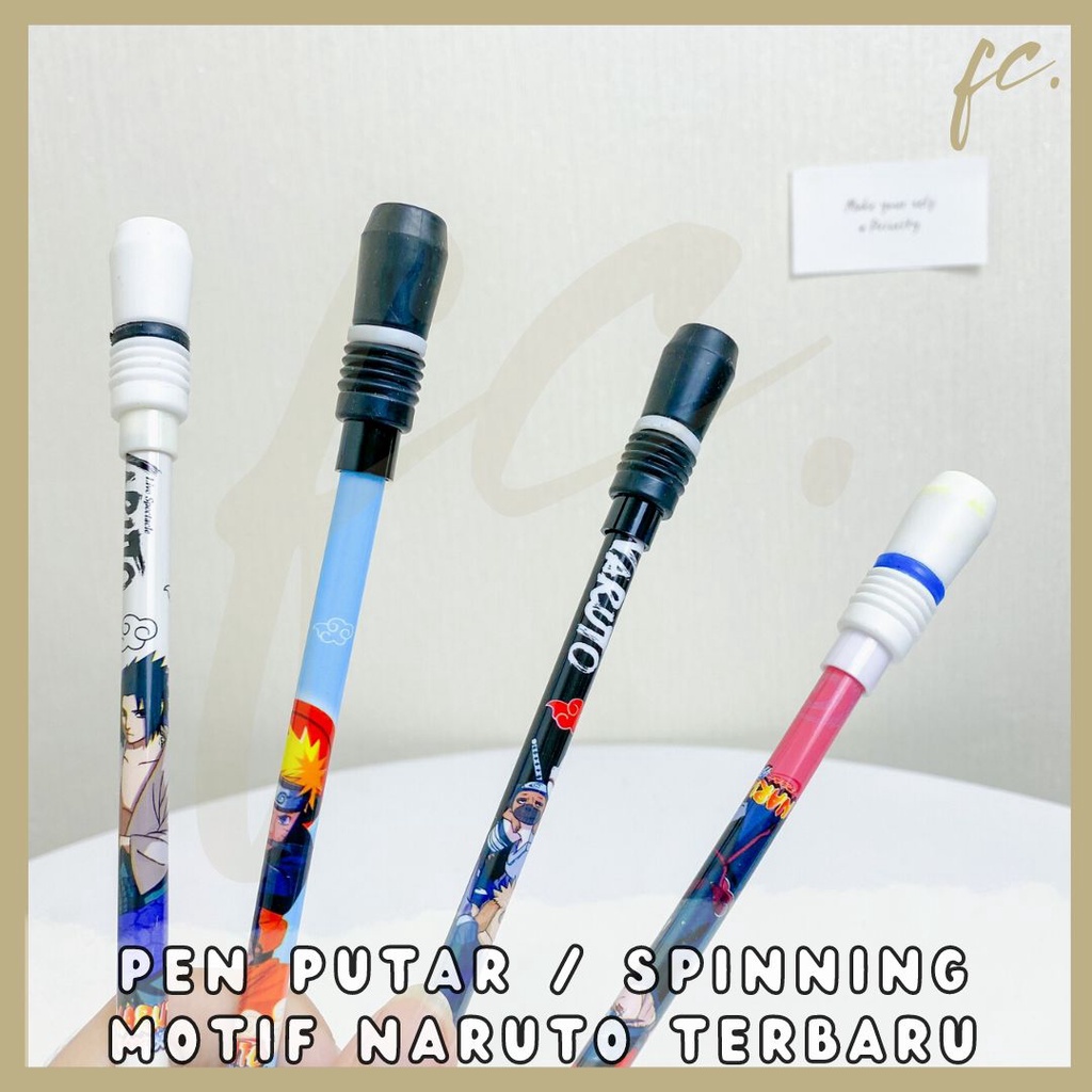 Jual Pen / Pulpen Gel Putar Magnet Fidget Spinner Spinning Naruto ...