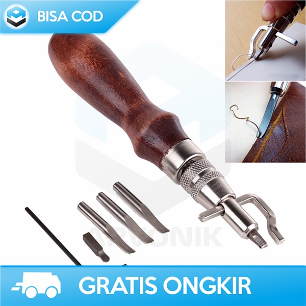 Jual ALAT SENI KERAJINAN KULIT PERALATAN DIY 7IN1 LENGKAP ERGONOMIS ...