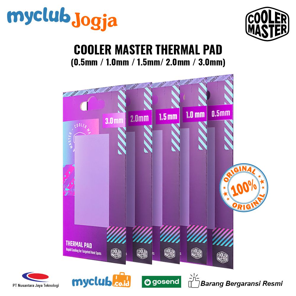 Jual THERMAL PAD COOLER MASTER GPU CPU Konduktivitas termal 13.3w/mK ...