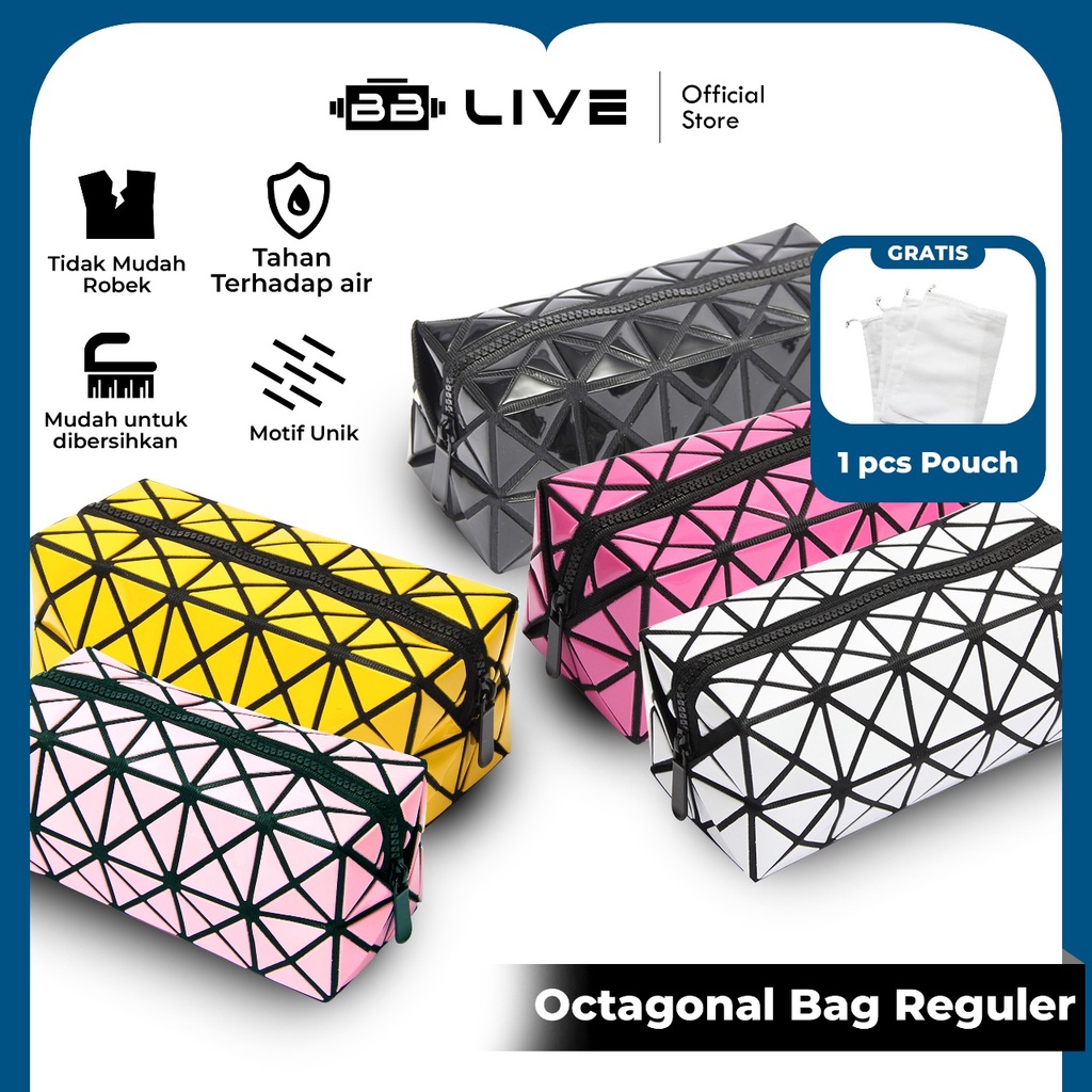 Jual BB Live Dompet Pouch Octagonal Bag Reguler / Dompet Serbaguna Make ...