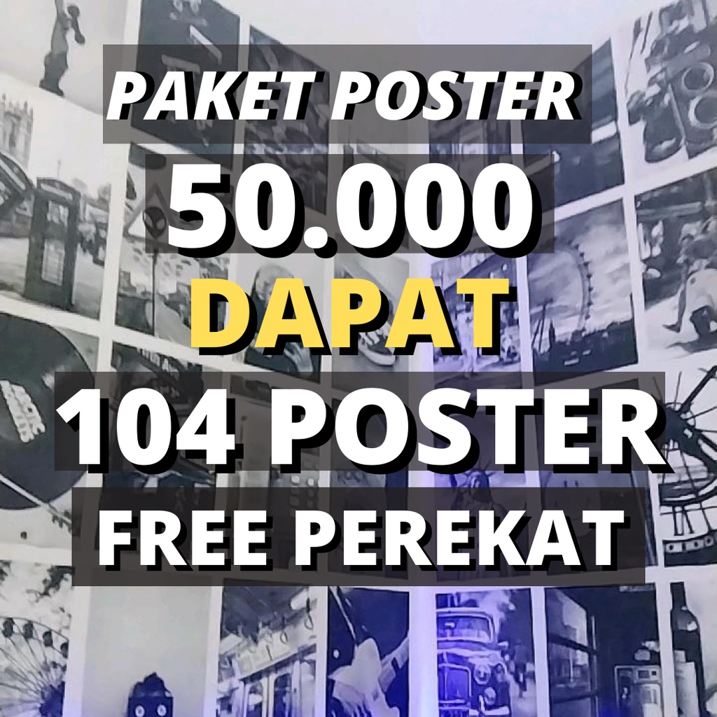 Jual Poster Dinding Aesthetic Isi 104 Lembar | Poster Aesthetic ...