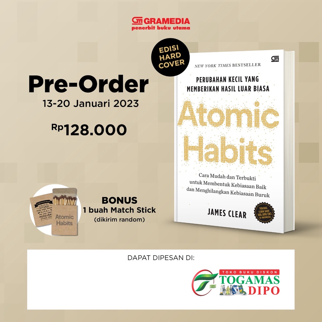 Jual Atomic Habits Perubahan Kecil Yang Memberikan Hasil Luar Biasa ...