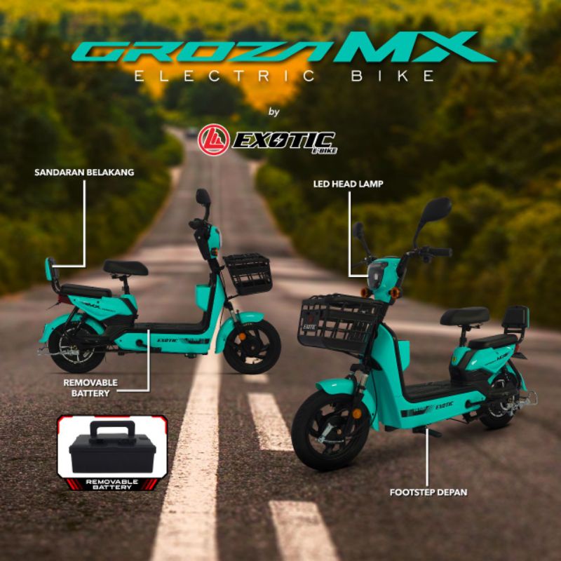 Jual SEPEDA MOTOR LISTRIK EXOTIC GROZA MX. | Shopee Indonesia