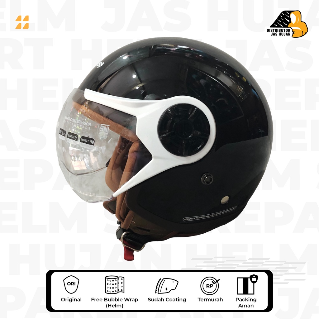 Jual Helm Cargloss Hijab Black Glossy | Shopee Indonesia