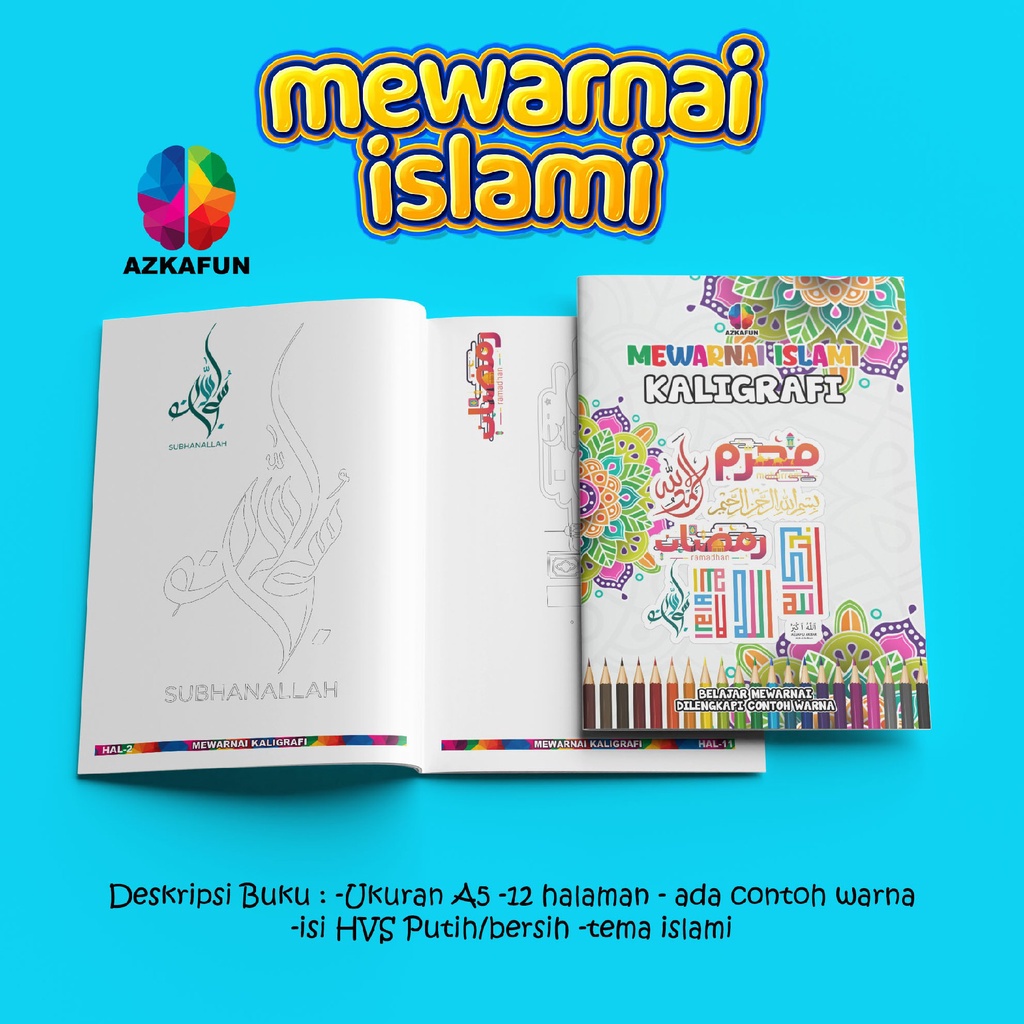 Jual Buku Mewarnai anak edisi islami - Islamic coloring book | Shopee ...