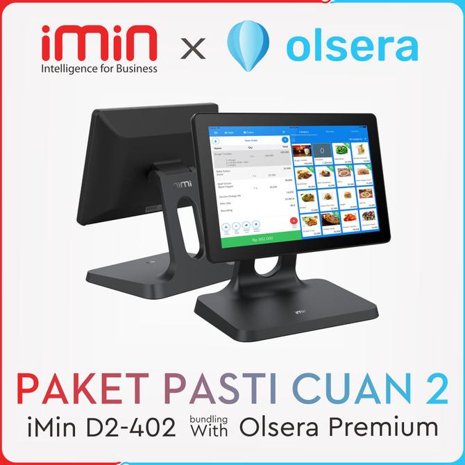 Jual Paket Pasti Cuan 2 iMin D2 402 Olsera Premium 1 Tahun | Shopee ...