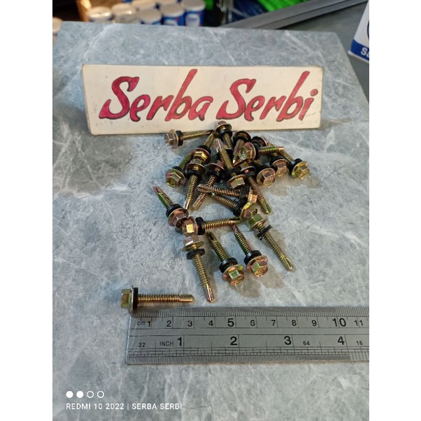 Jual (Sds 12x30) Baut atap spandex seng bajaringan reng roffing /kotak ...