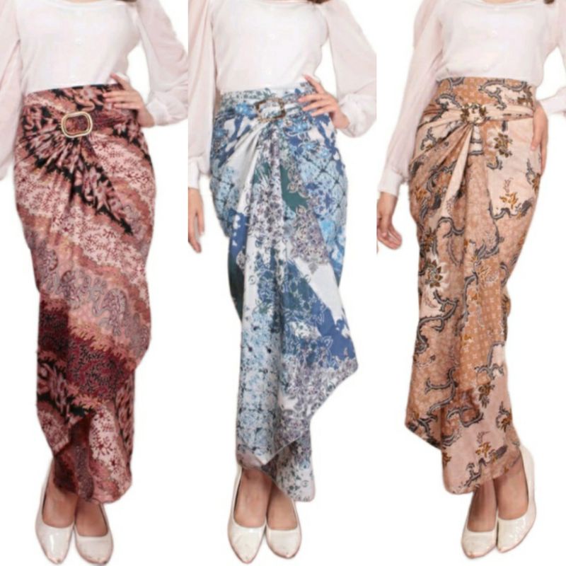 Jual Free Ring - Rok Lilt Batik Floral Motif Terbaru / Rok Serut / Rok ...