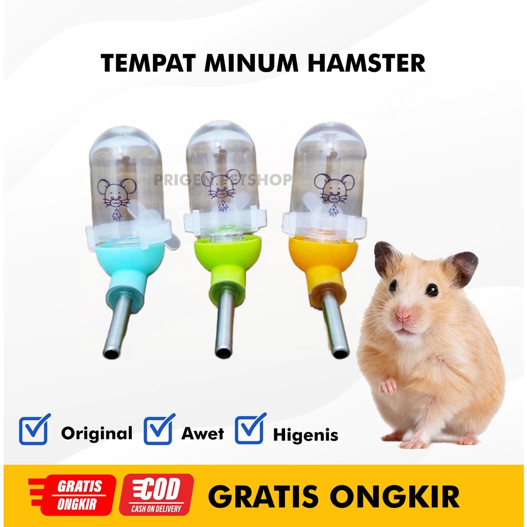 Jual Tempat Minum Hamster Tikus Sugar Glider Marmut 80 Ml - Nipple ...
