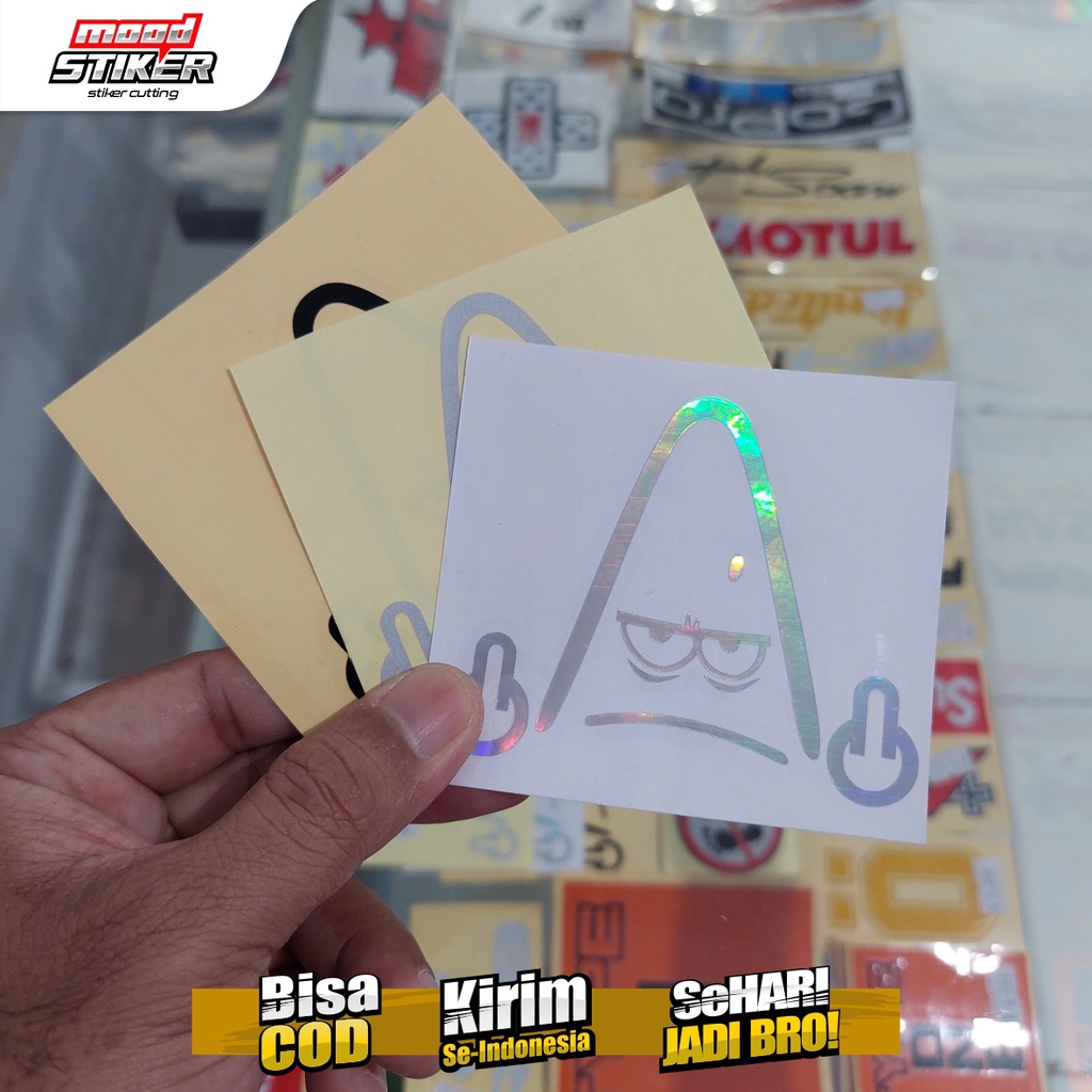 Jual Stiker Cutting Fucek Patrik Animasi Reflektif dan Hologram ...