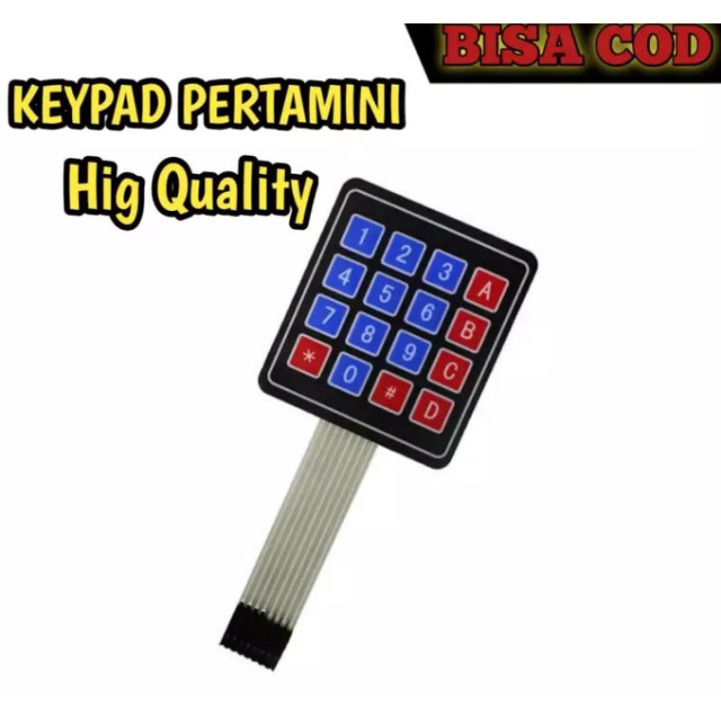 Jual Keypad Membran 4x4 Matrix Arduino Key Pad Membrane 4 X 4 Tombol