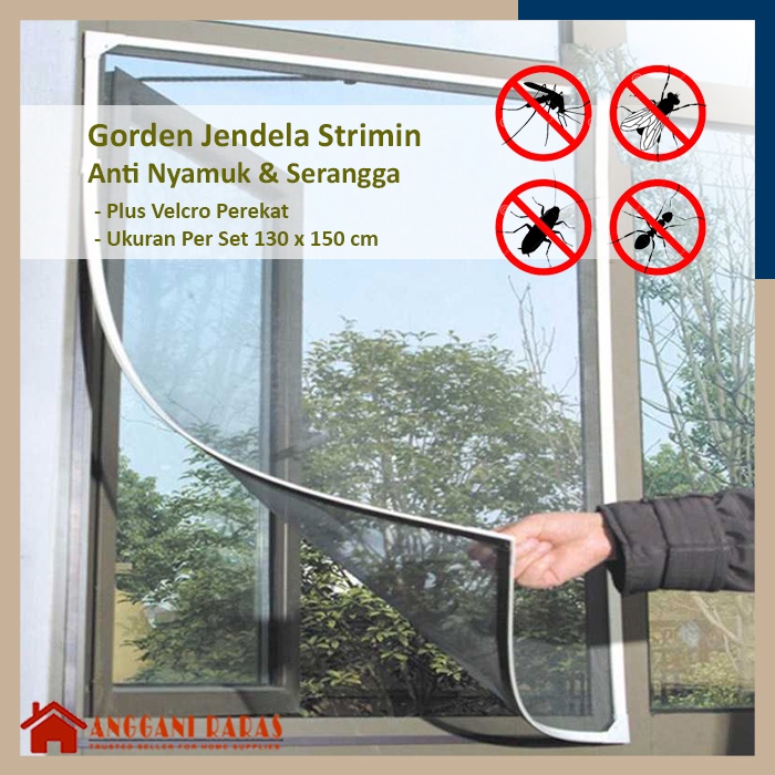 Jual Gorden Jaring Jendela Anti Nyamuk Lalat Serangga Kecoa Window Net ...