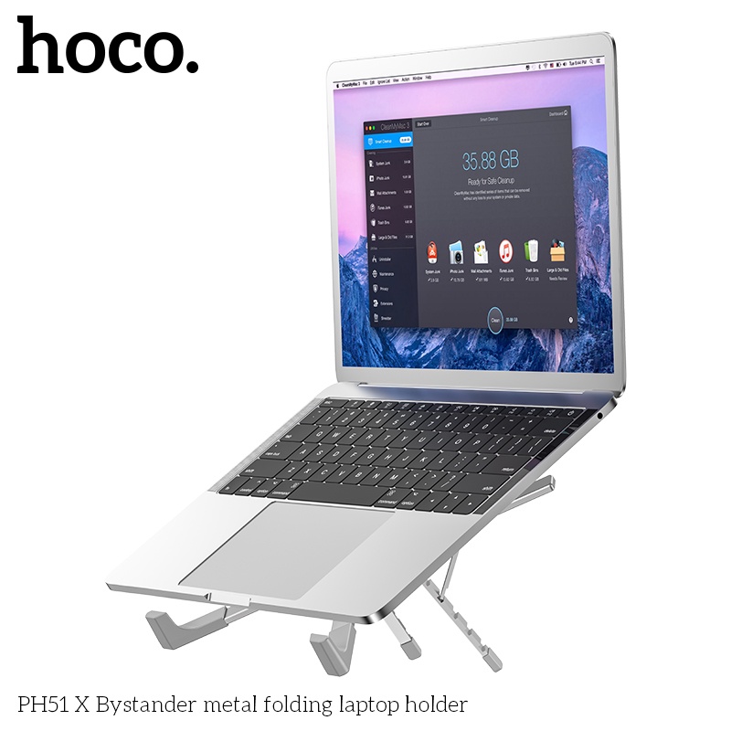 Jual HOCO PH51X Metal Folding Laptop Holder Desktop Laptop Alas Laptop ...