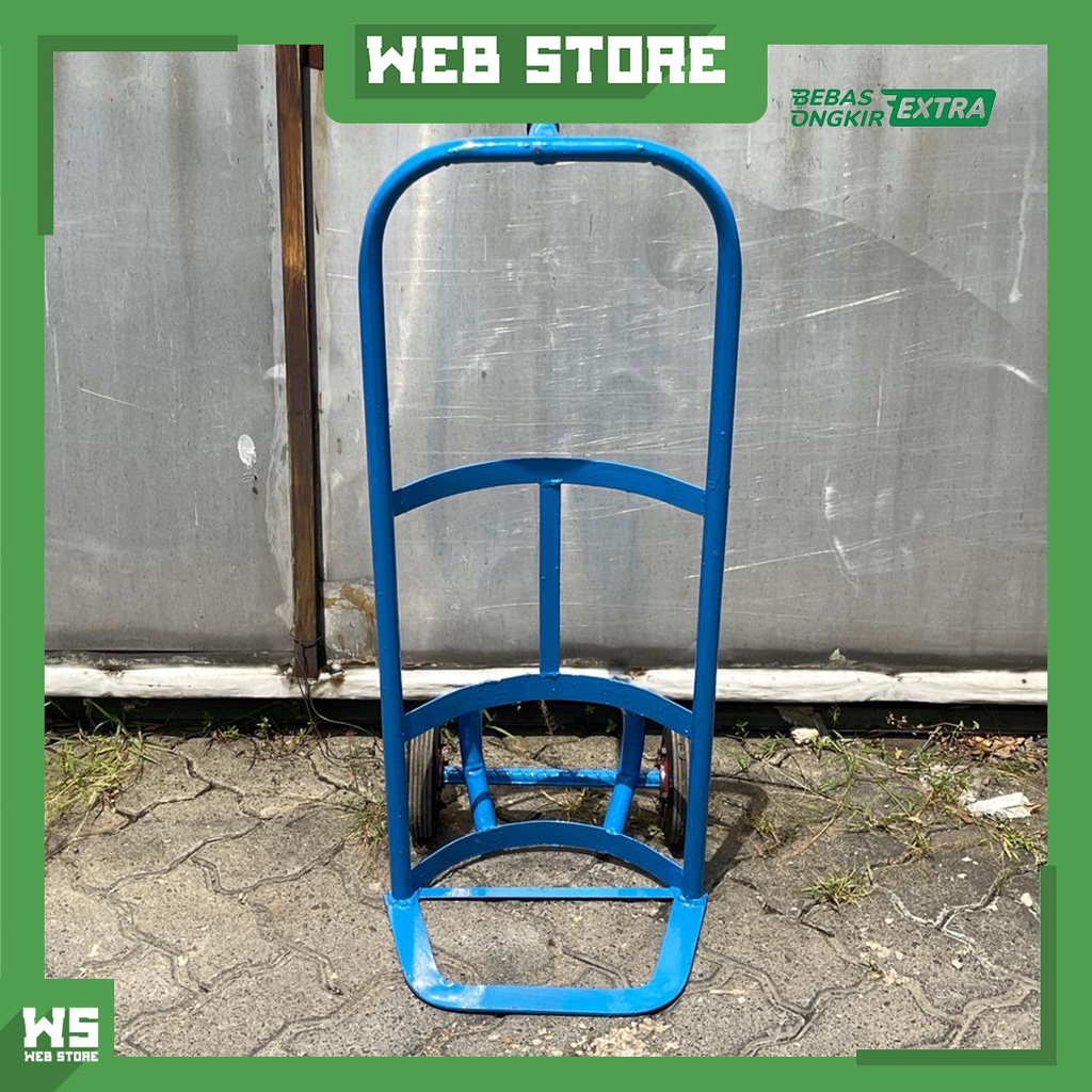 Jual Lorry Lori Lory Trolley Galon Gas Barang Serbaguna Body Besi Biru ...