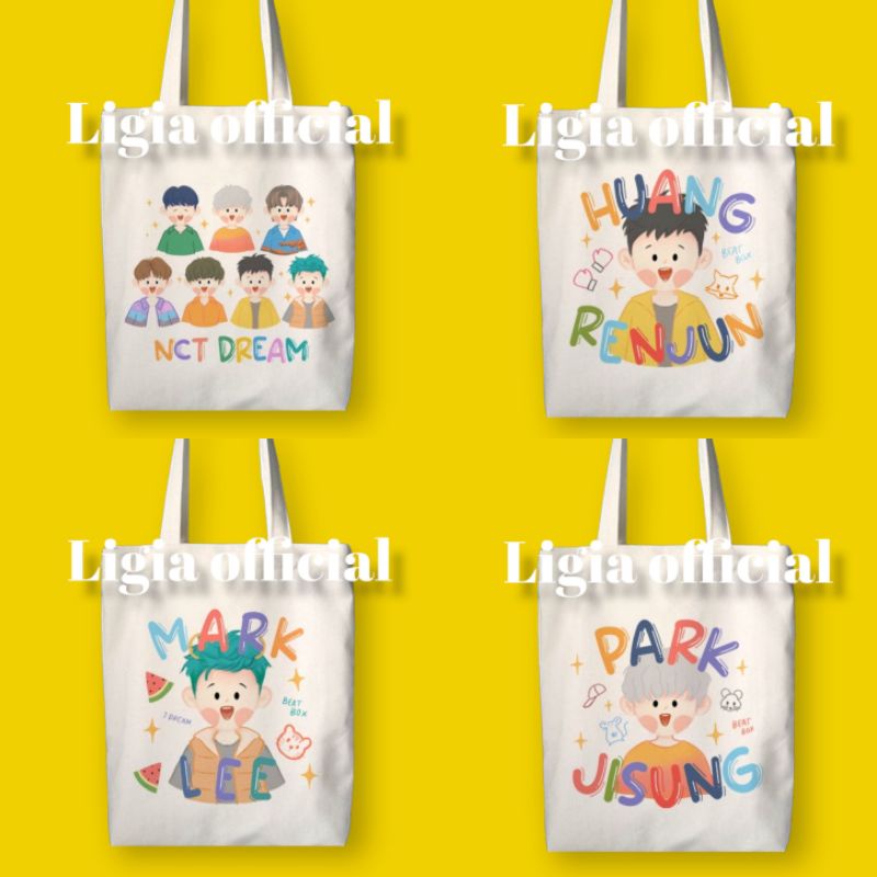 Jual TOTEBAG NCT DREAM KPOP KOREA TAS JALAN TAS SEKOLAH | Shopee Indonesia