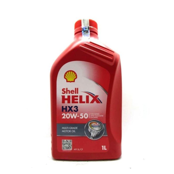 Jual Shell Helix HX 3 20W-50 1 liter 1pax(6x1L) | Shopee Indonesia