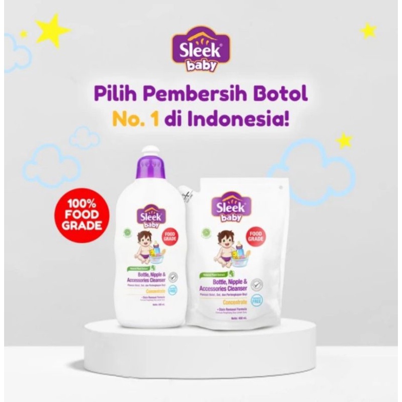 Jual Original Sleek My Baby Sabun pencuci botol susu buah dan sayur ...