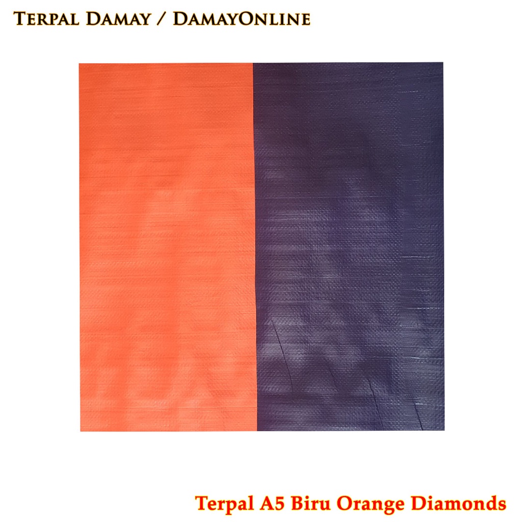 Jual Terpal Jadi A5 Biru Orange Korea Diamonds ( Ukuran Bebas / M2 ...